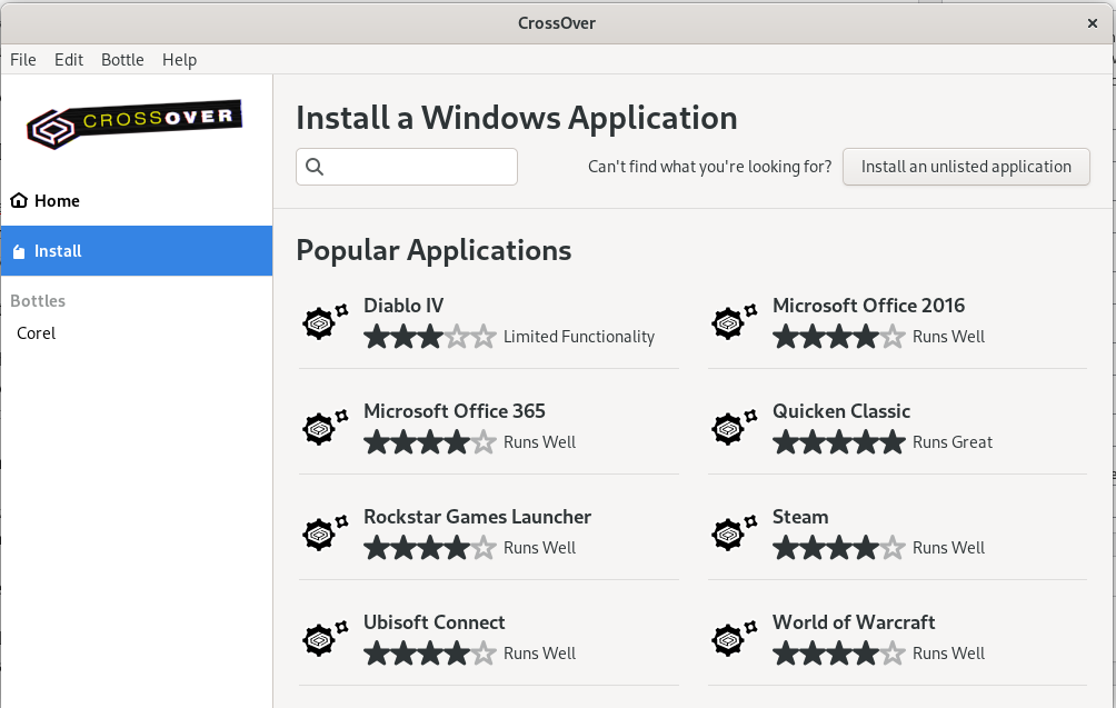 A Detailed Review of Crossover for Linux